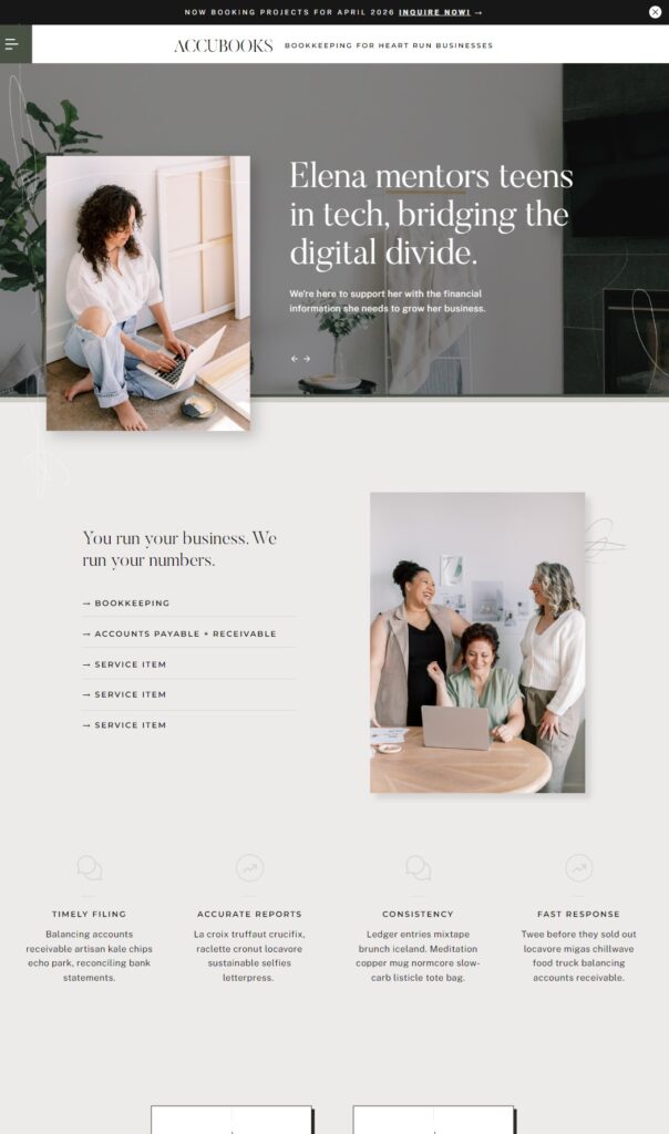 Showit Template - Shaw - Knap Creative